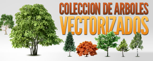 Colección de árboles vectorizados | Marlon Silva Chero