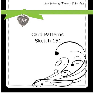 A Kept Life: Card Patterns #151 - Red Rose Swirl