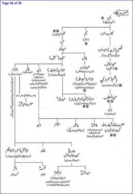 The Islamic view: Shajra e Nasab of Rasool Allah Hazrat Muhammad ...