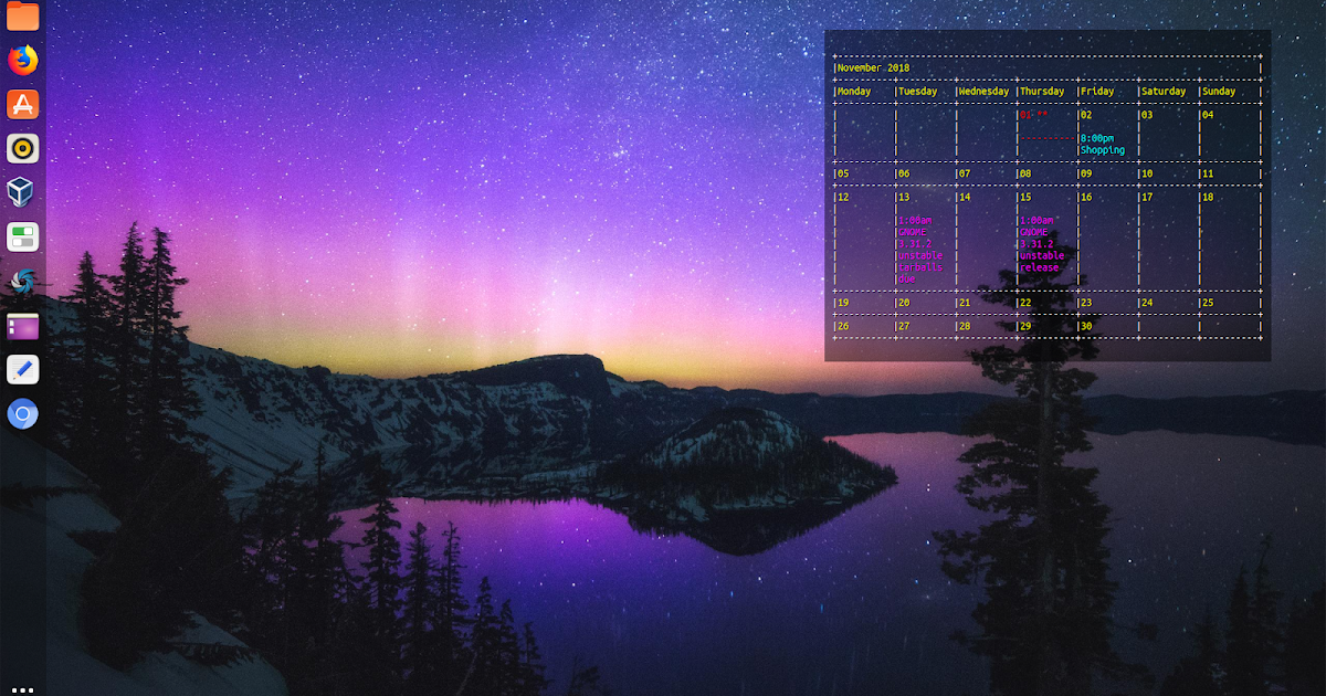 How To Embed A Google Calendar Widget On Your Linux Desktop Background 