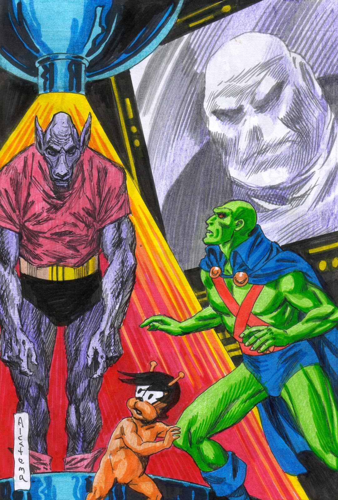 Superheroes x alcatena: El Detective Marciano / Martian Manhunter