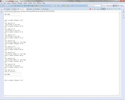 Simple Guess Number Game : Java program code to guess the secret or ...