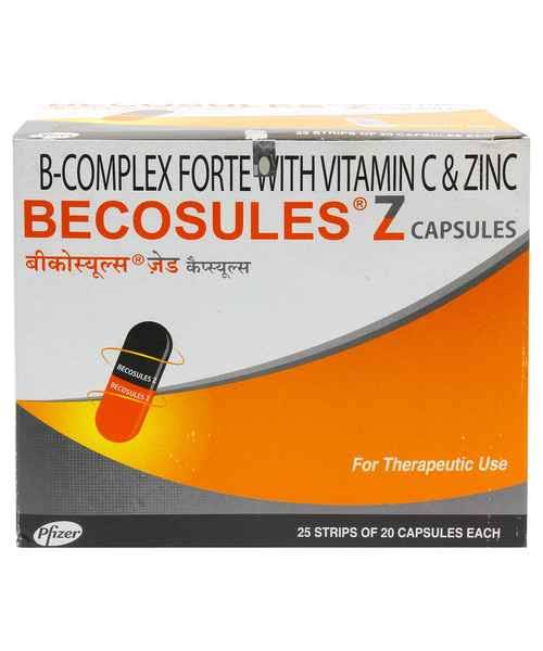 Becosules Capsule | Uses, Side Effects, Composition & Dosages
