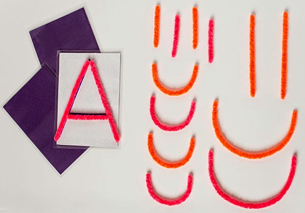 Tickled by the Creative Bug: Pipe Cleaner Letter Construction Set for ...