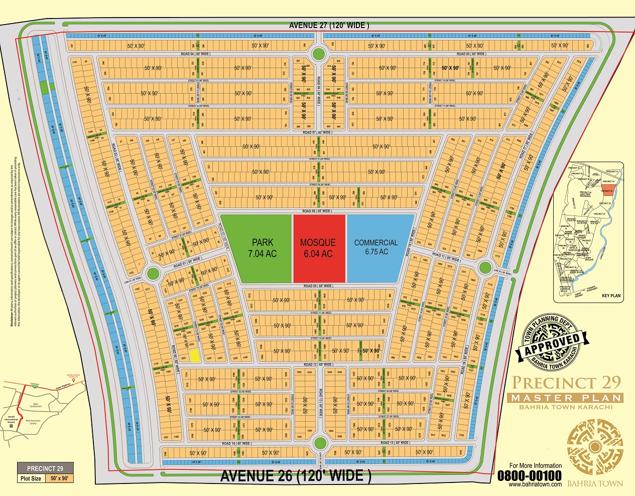 BAHRIA NEWS: Bahria Town Karachi – Precinct 29 Map