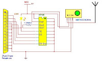 electronic hobby circuits: HT12E encoder rf wireless data transfer