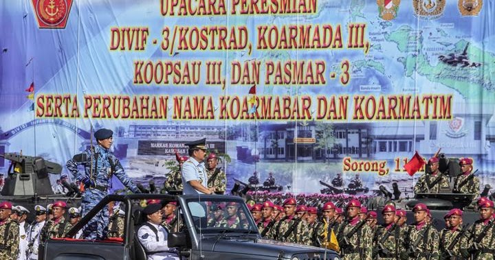 DEFENSE STUDIES: Panglima TNI Resmikan Divisi 3 Kostrad, Komando Armada ...