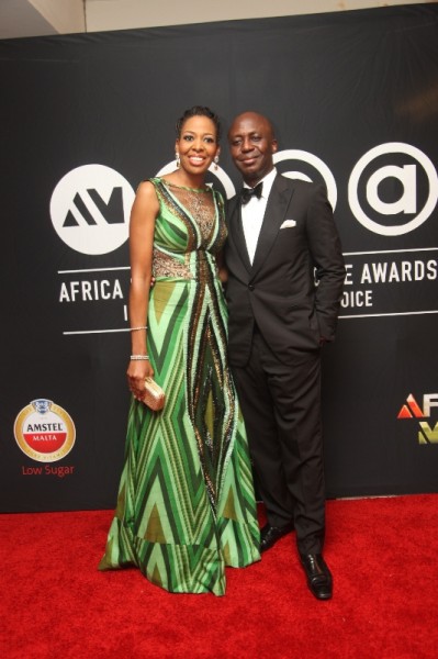 BIOLA ALABI (MD OF MNET AFRICA) AND HER HUSBAND