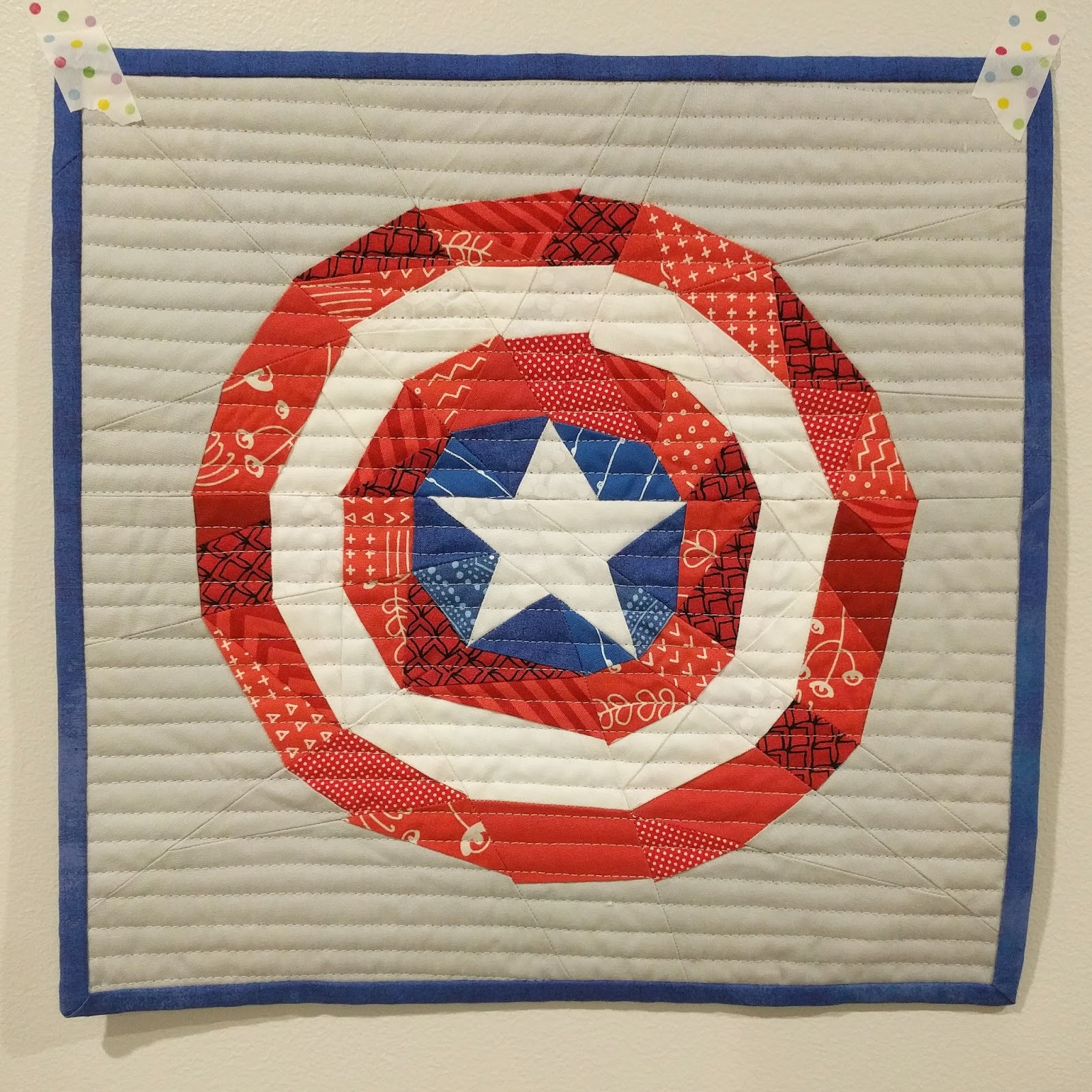 Geometric Captain America Shield : Free Pattern
