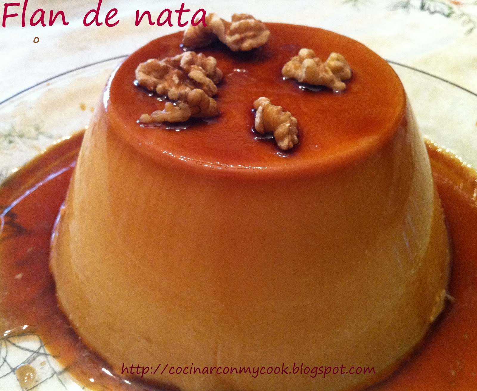 Cocinar con MyCook: FLAN DE NATA: