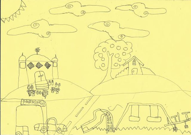 Contoh Line Drawing - Menggambar bebas untuk anak