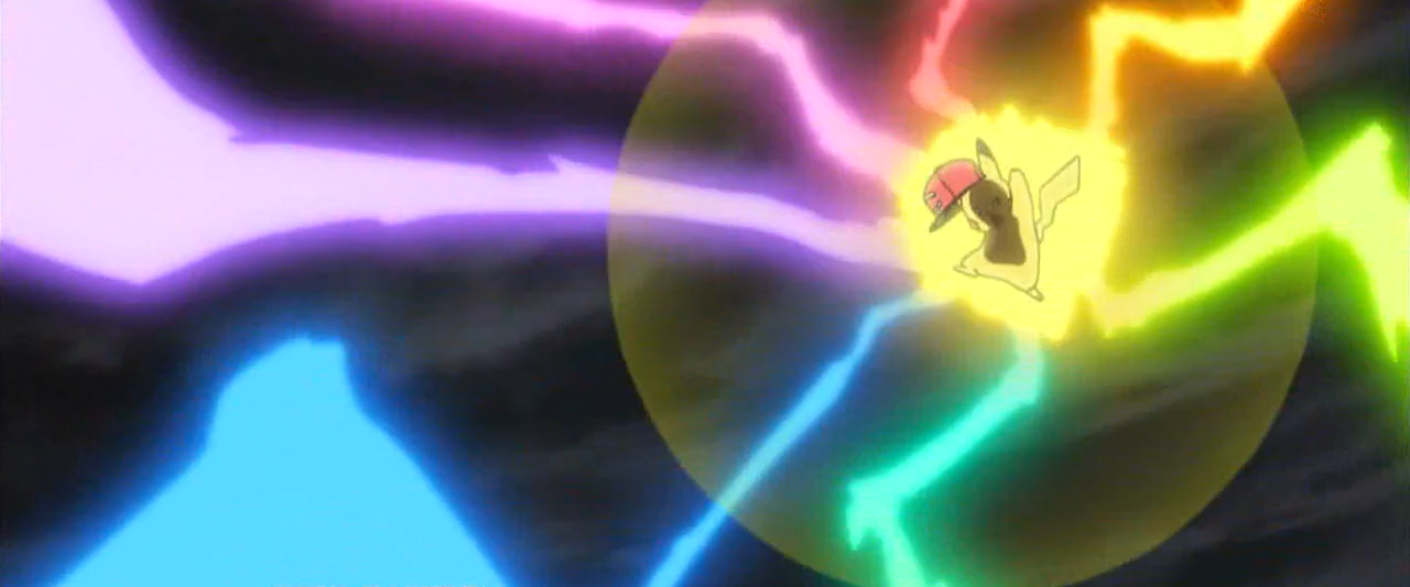 Pikachu usando 10.000.000 Volt Thunderbolt (Imagens do Anime) - +Plus ...