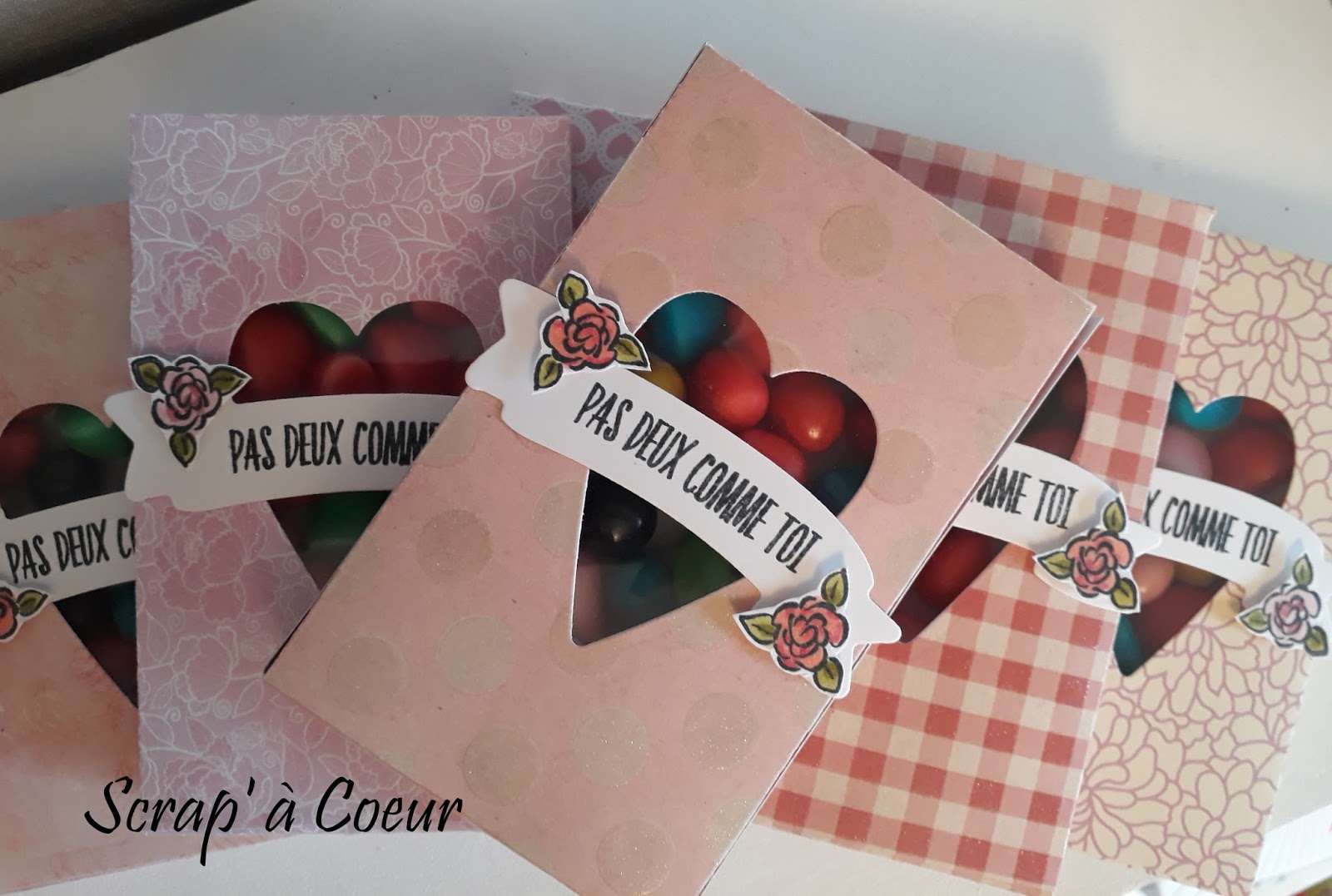 Scrap' à Coeur: de jolie boites avec "toute une boite d'amour"...