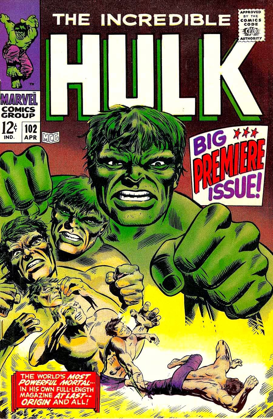 Incredible Hulk v2 #102 - Marie Severin cover + 1st issue - Pencil Ink