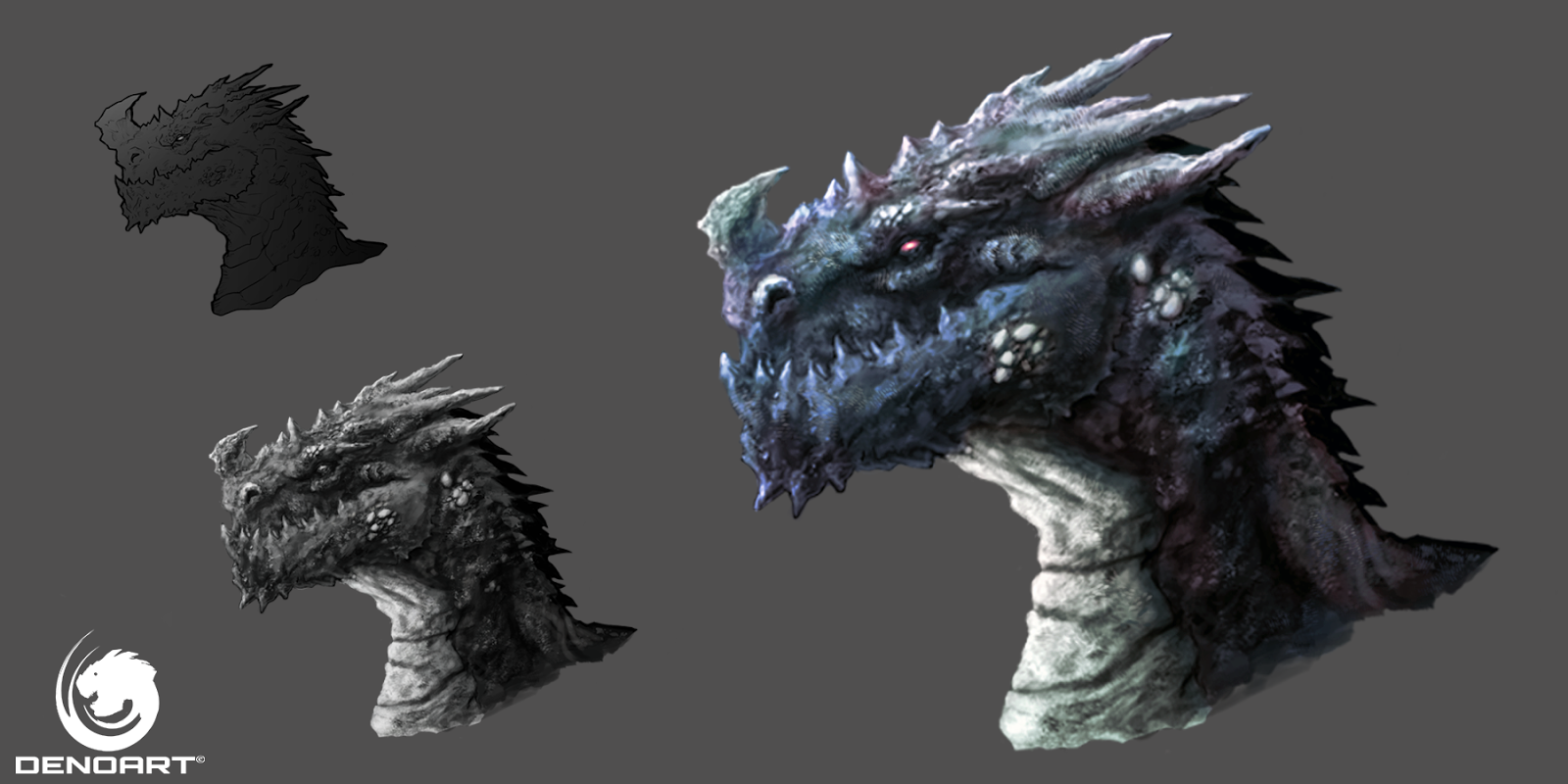 Art of Emanuele De Novellis: Dragon's head concept