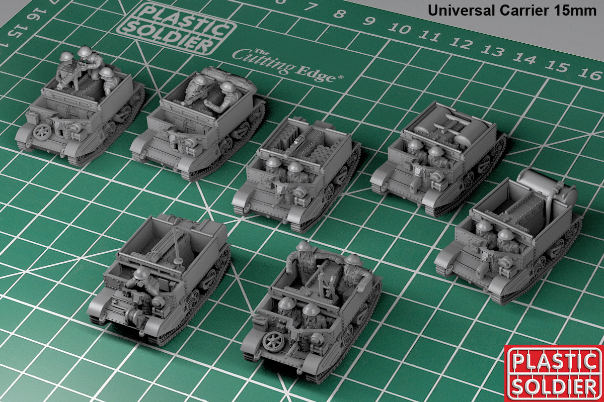 Tabletop Fix: The Plastic Soldier Company - 15mm Universal Carrier Pre ...