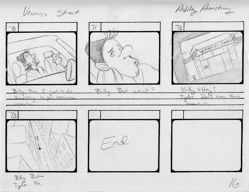 Ashley's Art: Veronica Street Storyboards