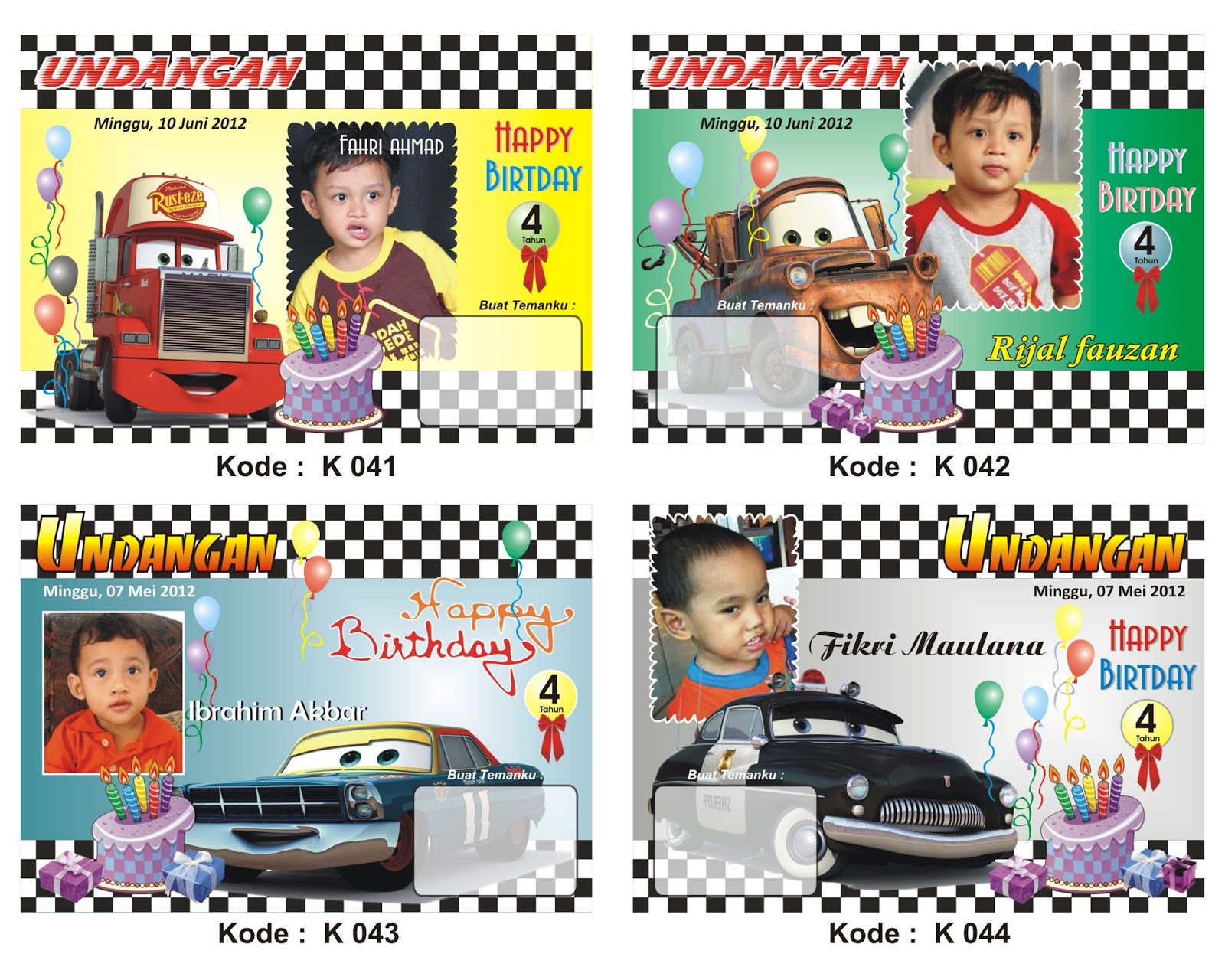 JUAL TEMPLATE BACKGROUND UNDANGAN ULTAH 0813 3519 7828: JUAL CD ...