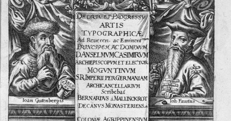 Fin de Cycle - Blog de Bruno Hapel: Gutenberg et Johann Fust