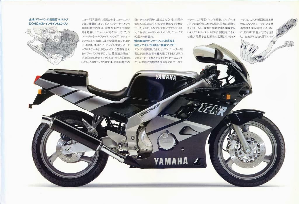 Planet Japan Blog: Vintage Japan Brochures: Yamaha FZR 250 R 1989