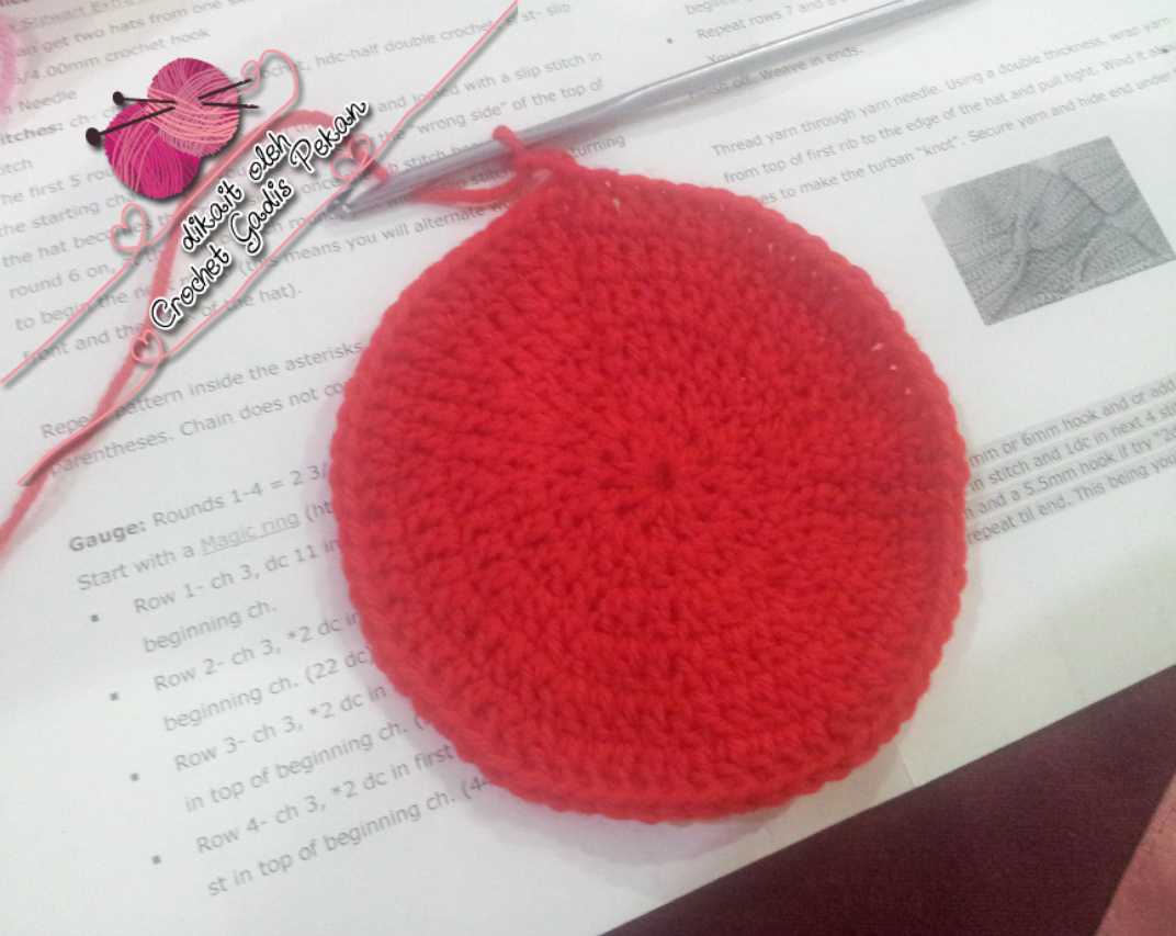 Crochet Gadis Pekan: Baby Turban Hat for Iman Khalisah