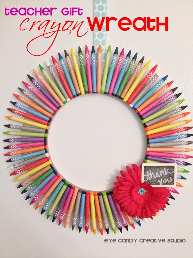 Eye Candy Creative Studio: DIY CRAFT :: Crayon Wreath