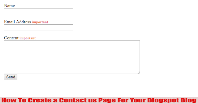 How To Create a Contact us Page For Your Blogspot Blog - Grow Experience