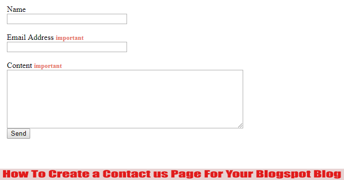 How To Create a Contact us Page For Your Blogspot Blog - Grow Experience