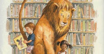 Mosston School Library: Library Lion story.