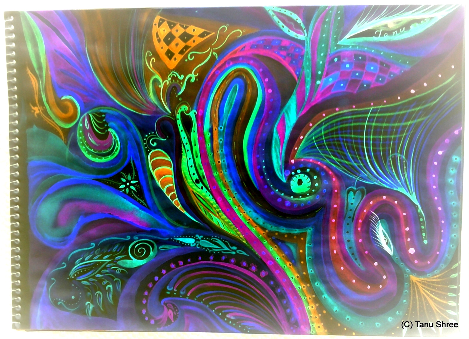 Fly High: Mixing, merging, spreading of colours....