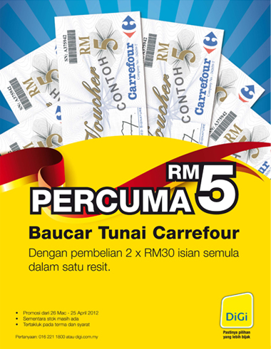 I Love Freebies Malaysia: Promotions > Free RM5 Carrefour Voucher by ...