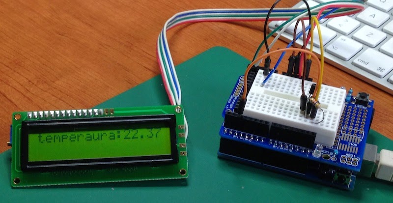 EA7TB: Arduino: Temperatura con DS18B20 en display LCD (I2C)