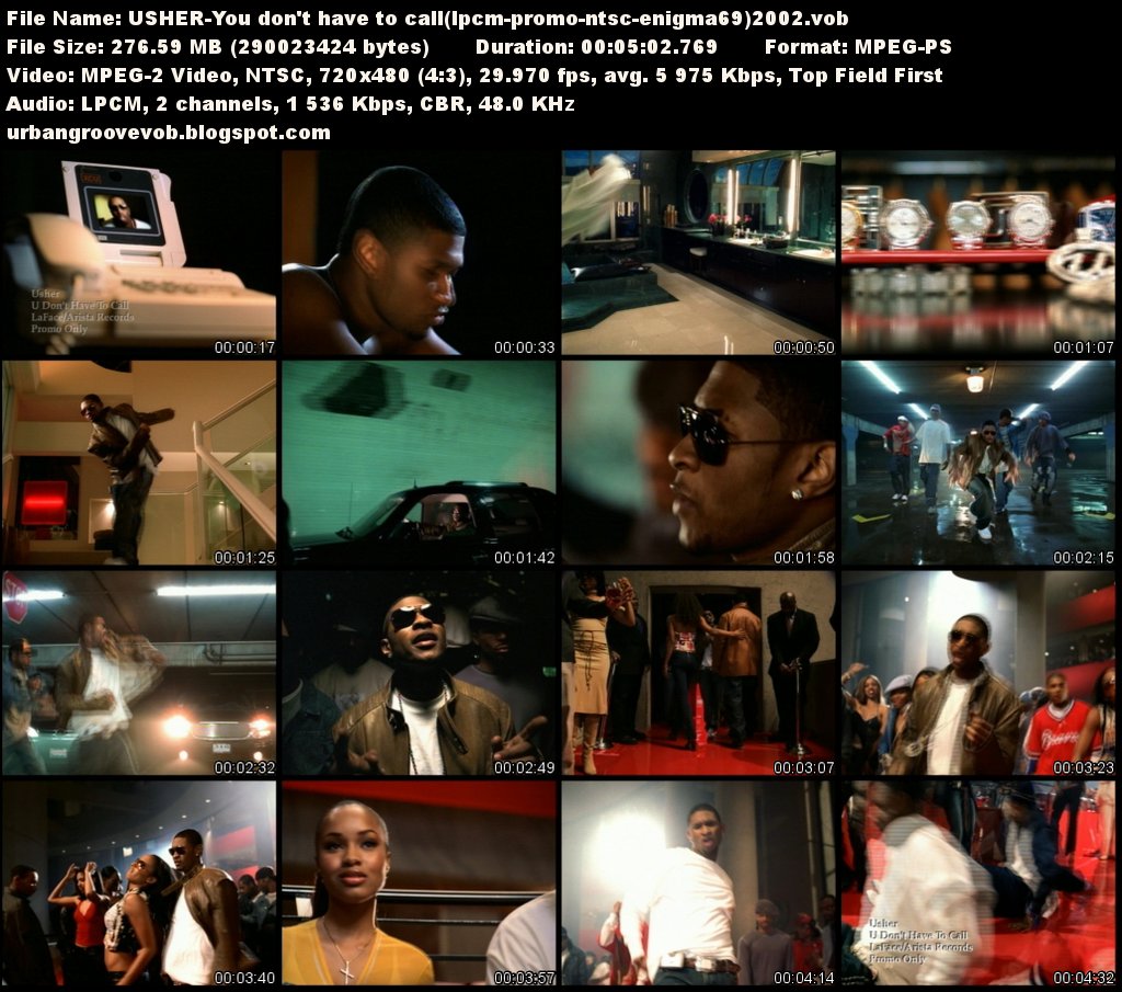 Urban Groove Vob Collection: Usher - U Don't Have To Call (2002)