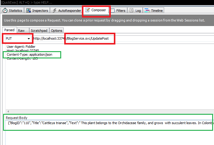 The Aspnet Mvc Club Step By Step How To Send An Put Request To A Restful Wcf Service