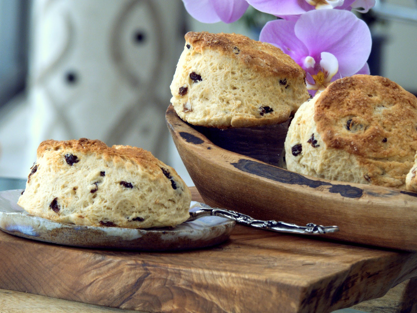 The Knitting Blog by Mr. Puffy the Dog: SCONES - the British Way