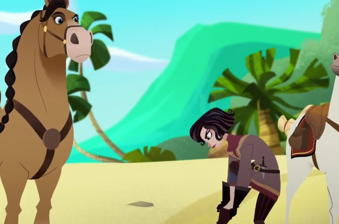 Anime Feet: Tangled: The Series: Rapunzel and Cassandra