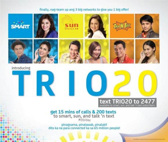 TRIO 20: The first ever tri-network call and text offer from Smart