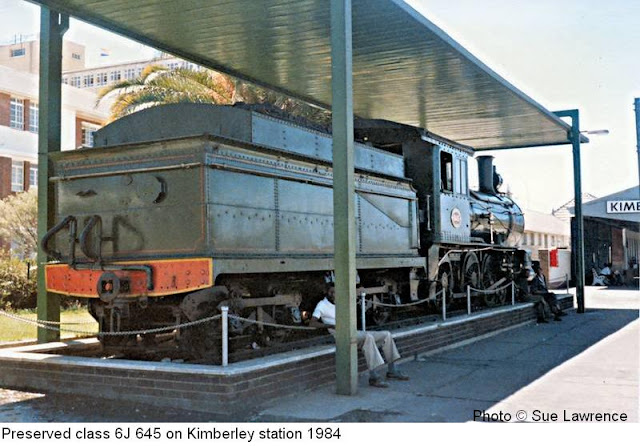 old STEAM LOCOMOTIVES in South Africa: Kimberley Station Platform SAR ...