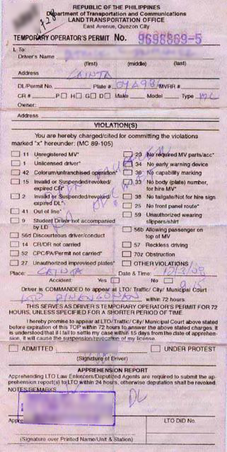 Out In Davao: SHOCKING: LTO SURPRISE VIOLATIONS