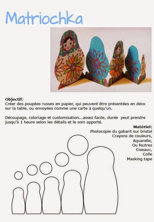 Épinglé par Eva Marcou sur activite europe | Matriochka, Poupée russe ...
