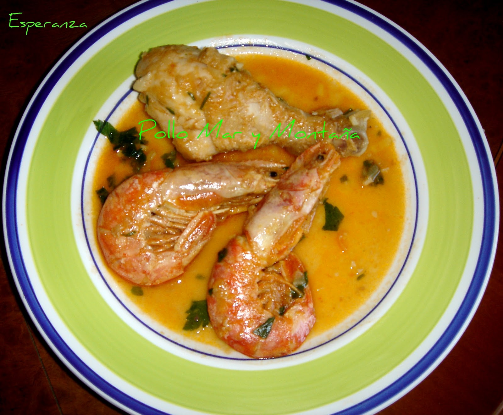 La sal de mi cocina: POLLO MAR Y MONTAÑA