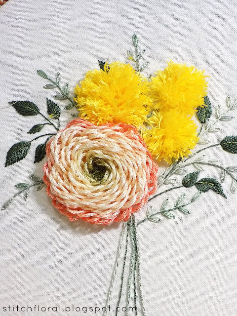 Flower Bouquet, Part 2 (and a short break notice) - Stitch Floral