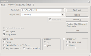 Every day is a discovery: How to insert a text every x rows in Notepad++?
