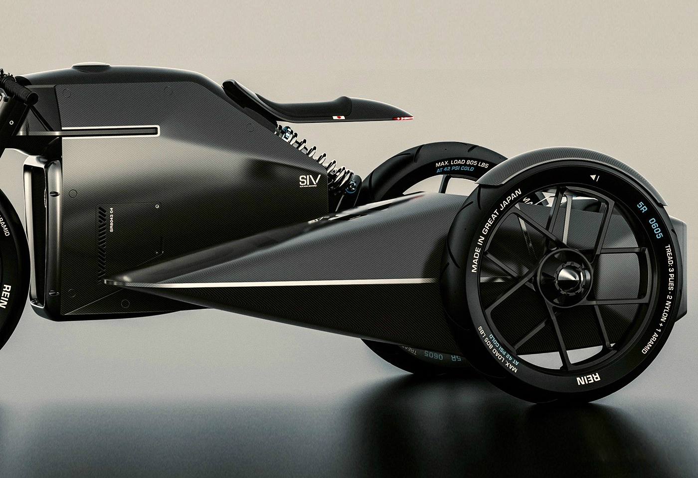 The Motorbike from Great Japan concept - Inazuma café racer