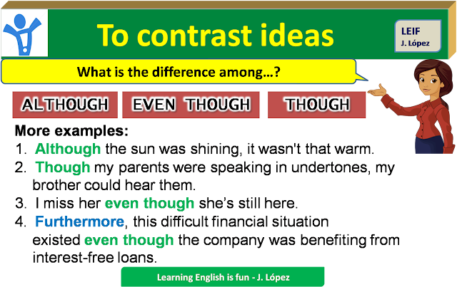 Improving your writing: although / even though / though