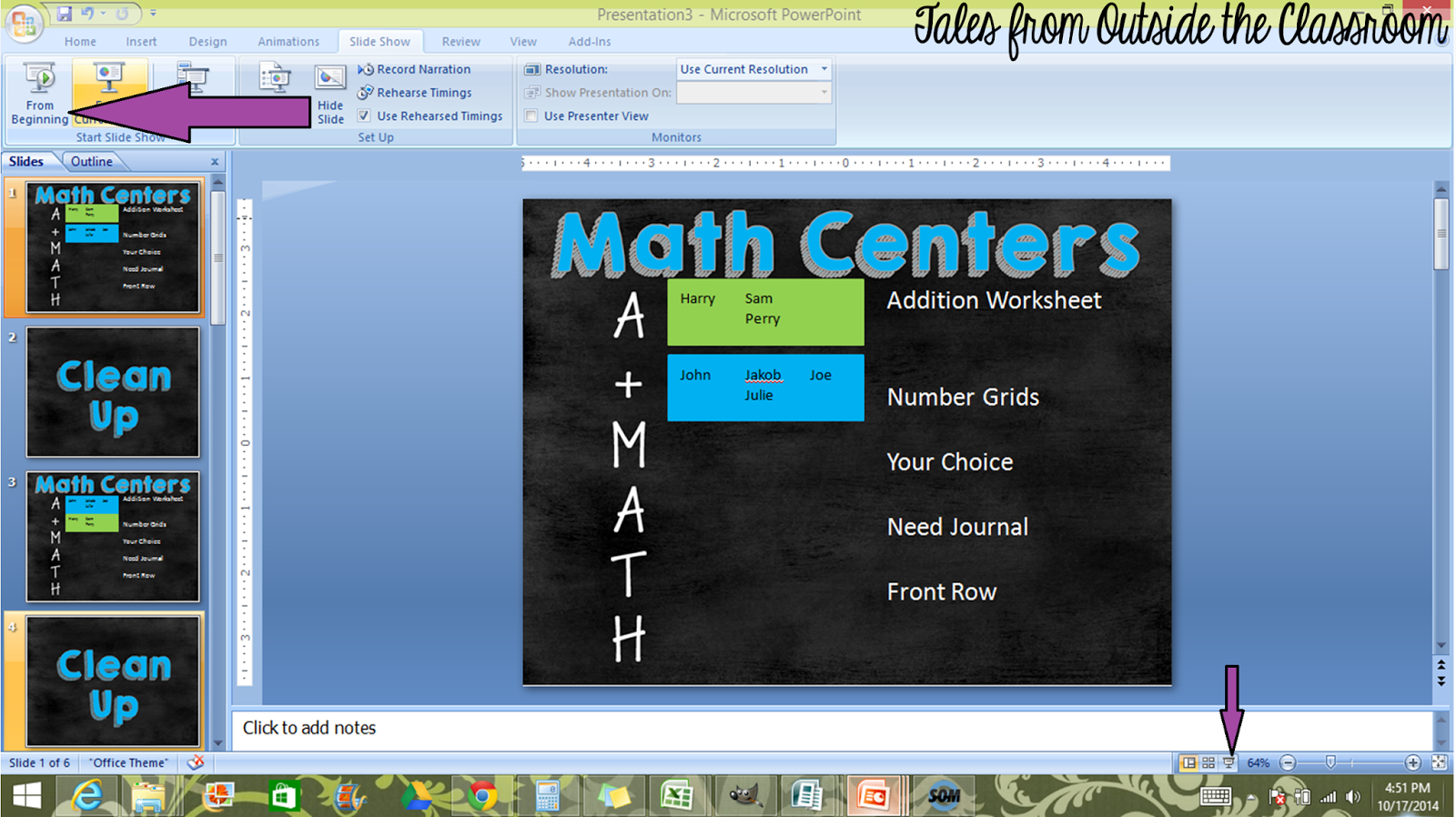 Using Powerpoint to Manage Centers Rotations | Tales from Outside the ...