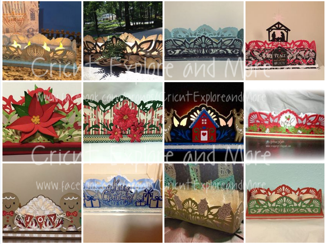 The Non-Crafty Crafter: CRICUT: Dreaming Tree Tea Light Garden challenge