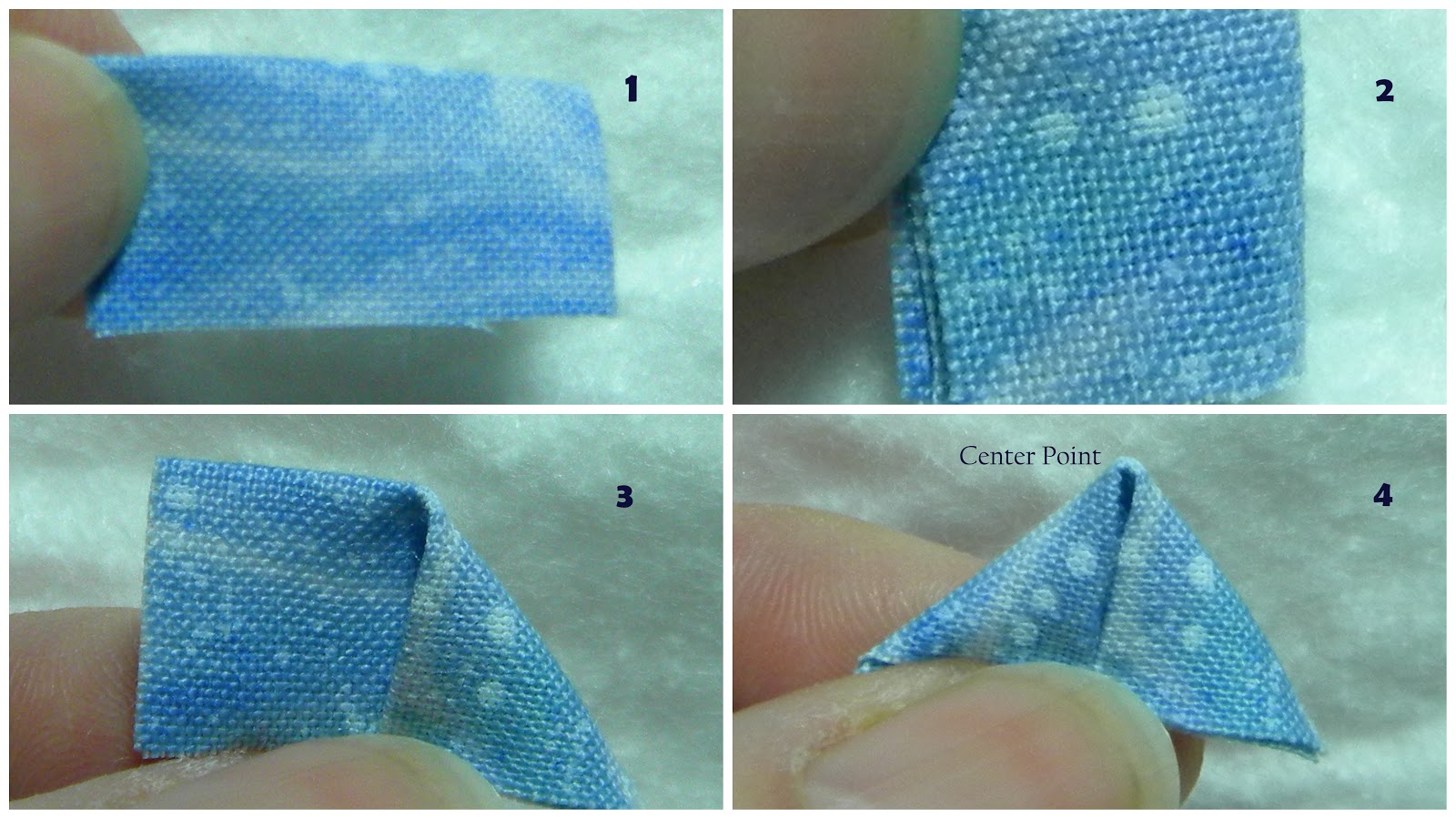 Sapphire Stitching's Stitchins: How-to Make a Folded Fabric Amish Star