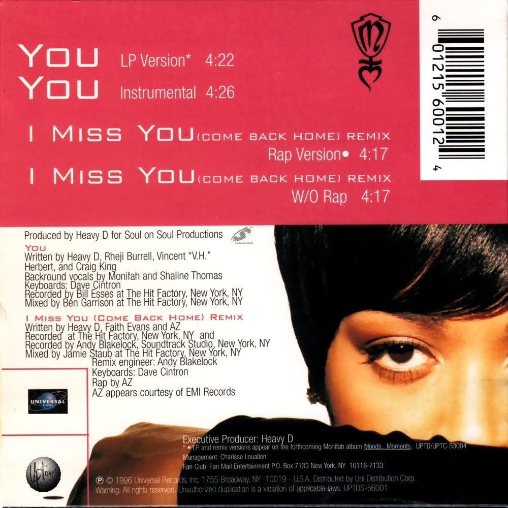 Promo, Import, Retail CD Singles & Albums: Monifah - You - (CD Single ...