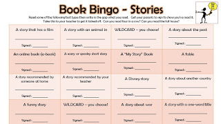 Mrs P Teach: Book Bingo